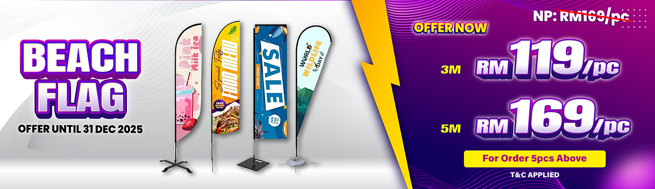 Banner & Bunting Printing Service Factory In Penang & Kuala Lumpur