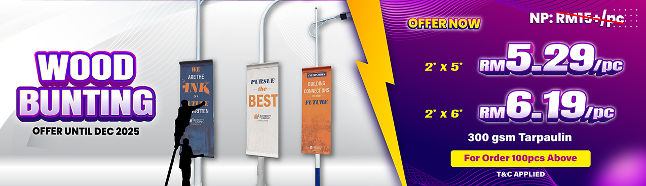 Banner & Bunting Printing Service Factory In Penang & Kuala Lumpur